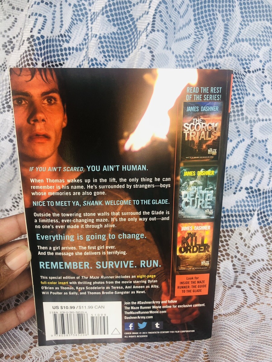 The Maze Runner Book Back Cover
