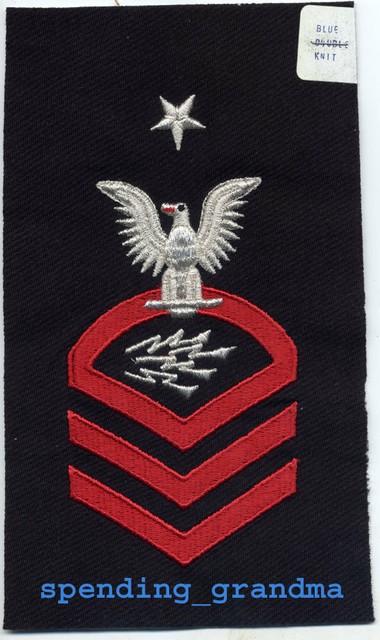 M36-Navy Embroidered Arm Rank Patches, CPO, PO3, Master CPO | eBay