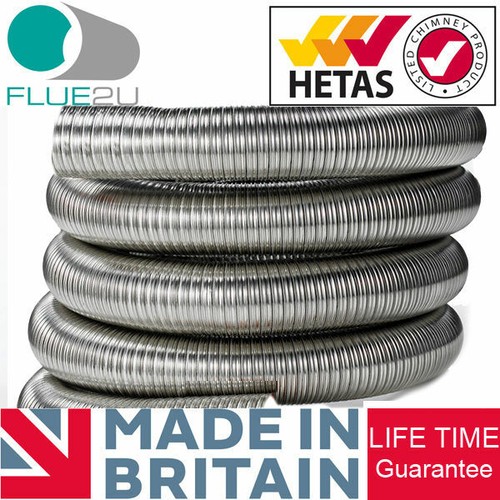 Flue Liner Kit Multifuel Flexible Anti Down Draft Cowl Adaptor kit 904 ...