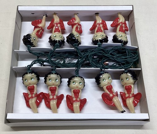 Betty Boop String Lights Set of 10 Indoor Outdoor Kurt Adler for sale ...