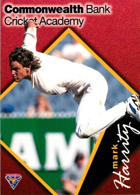 1995 1996 SOUTH AUSTRALIA Cricket Card MARK HARRITY Academy Futera ...