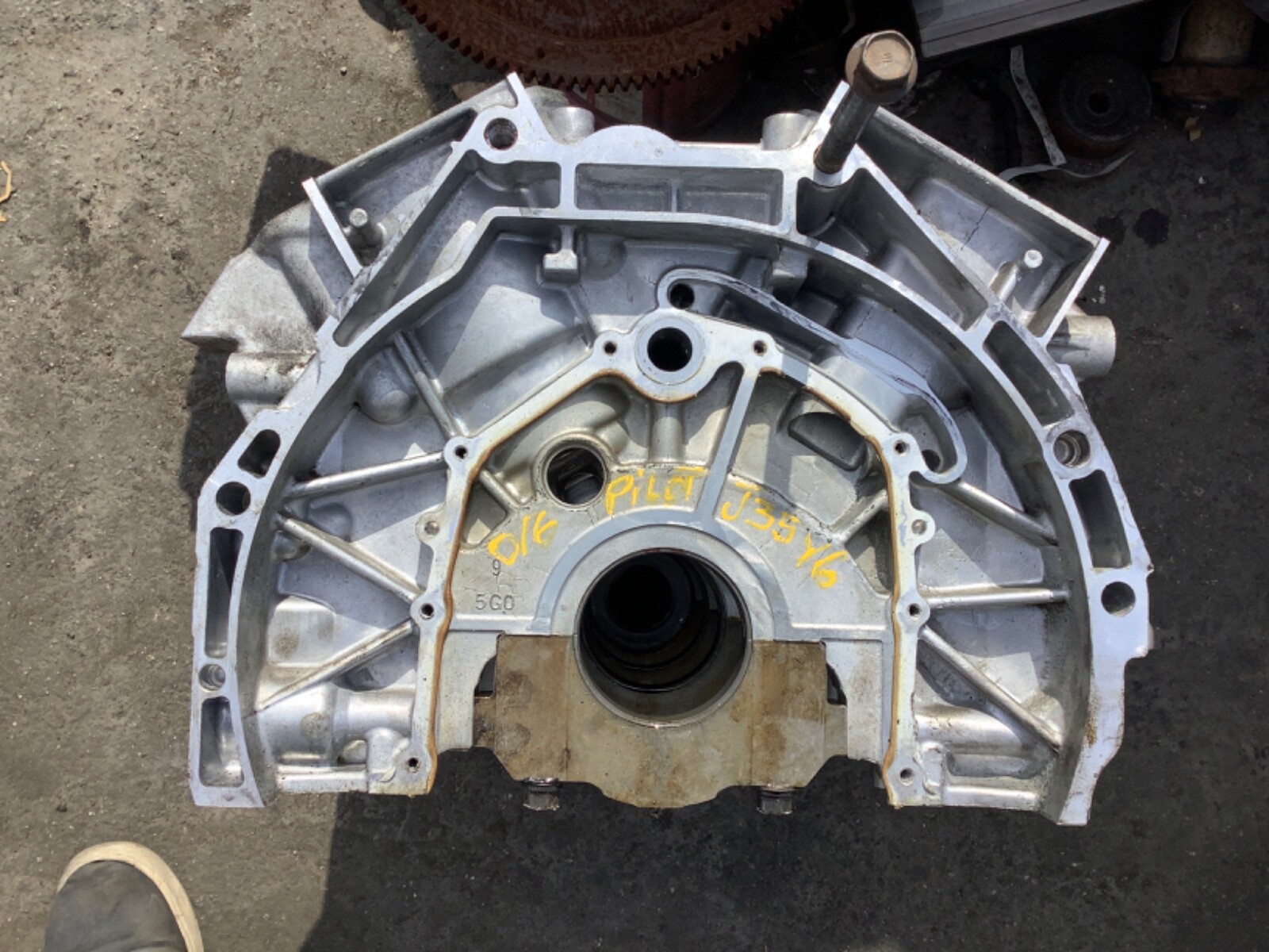 16-21 PILOT 3.5L Bare Short Block Engine Crankshaft Motor Case J35Y6 ...