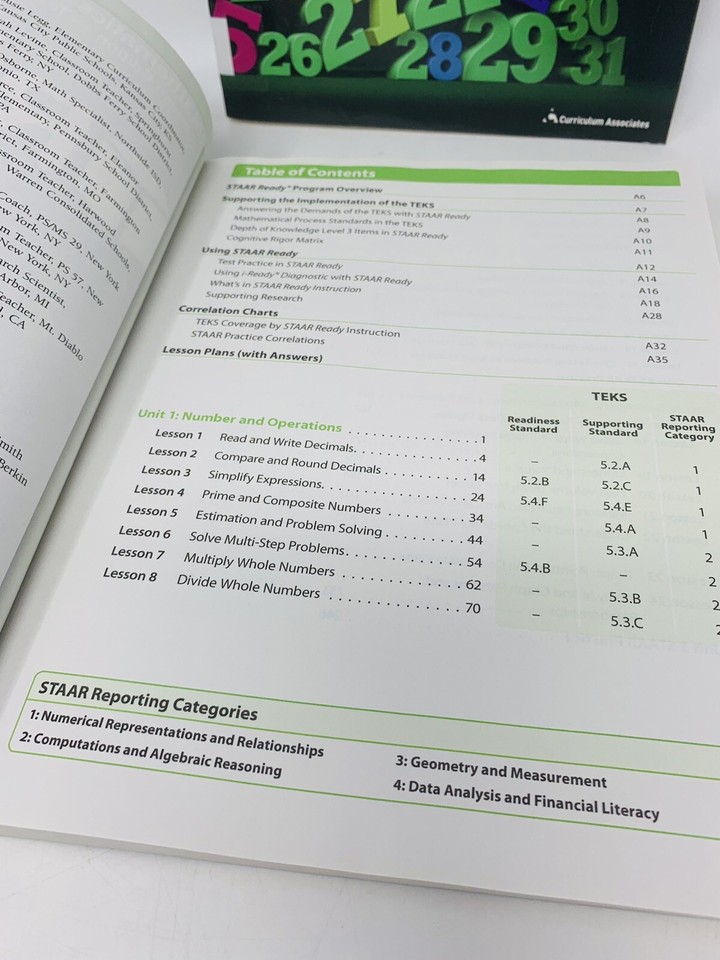 STAAR Ready Instruction Spanish Mathematics 5 & Teacher Guide ...