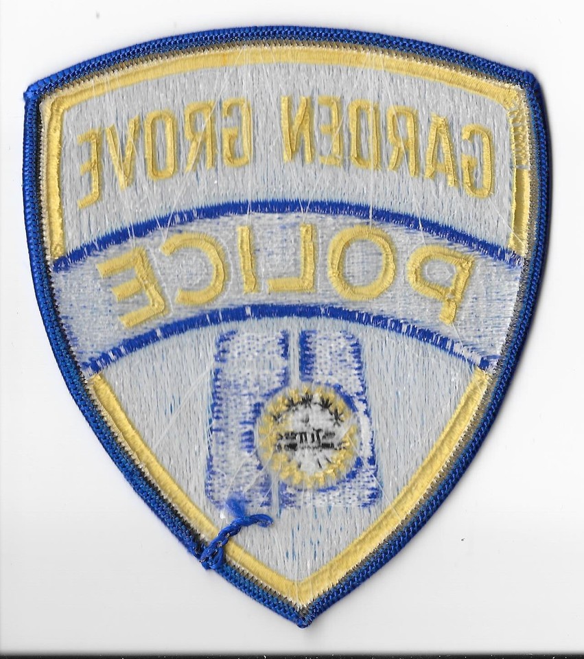 Garden Grove Police Department, California Shoulder Patch V1 | eBay