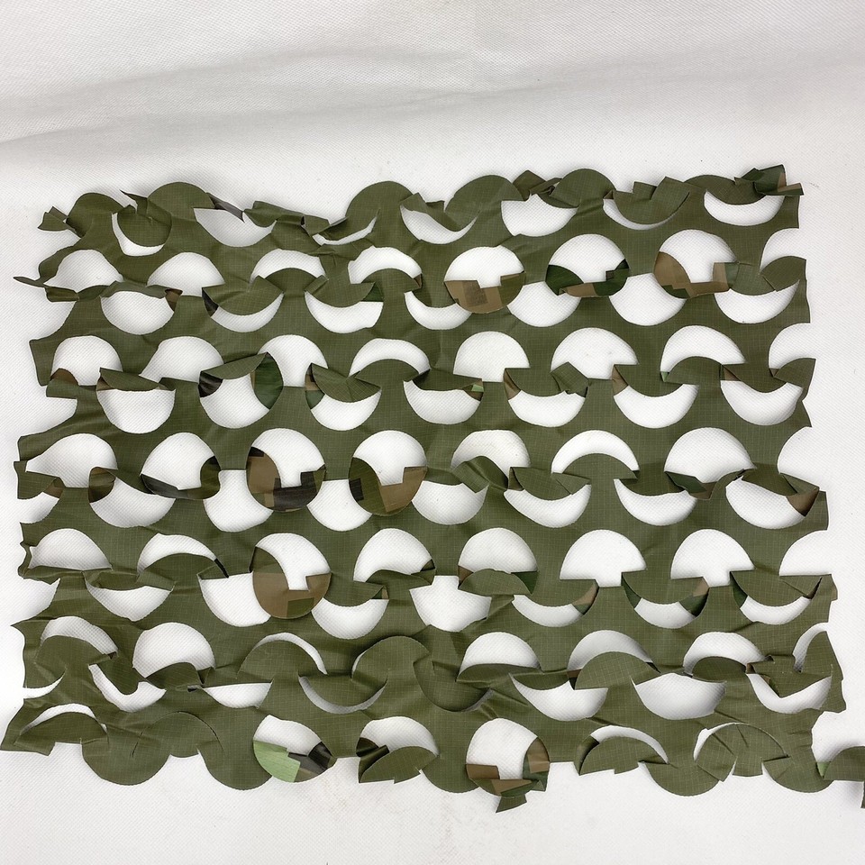 Digital Woodland/OD Reversible Camo Net Helmet Cover Sniper Ghillie ...