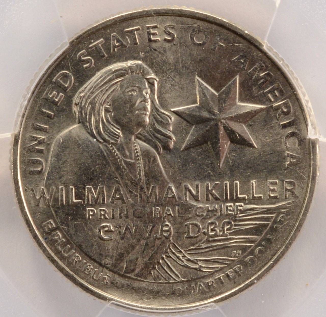 2022-P 25c Wilma Mankiller Quarter Retained Cud Obverse PCGS MS62 | eBay