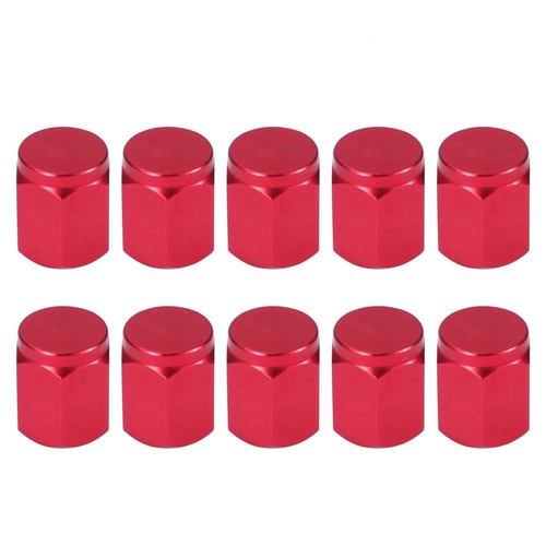 10pcs Hexagon Aluminium Alloy Caps Bike MTB Tyre Air Caps Dust Covers ...