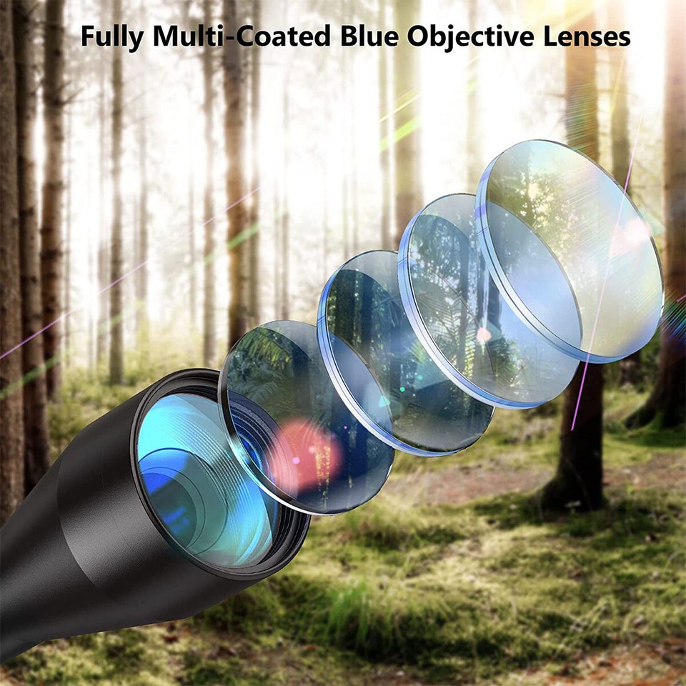 CVLIFE 3-9x40 Hunting Rifle Scope Optics R4 Reticle Crosshair Tactical ...