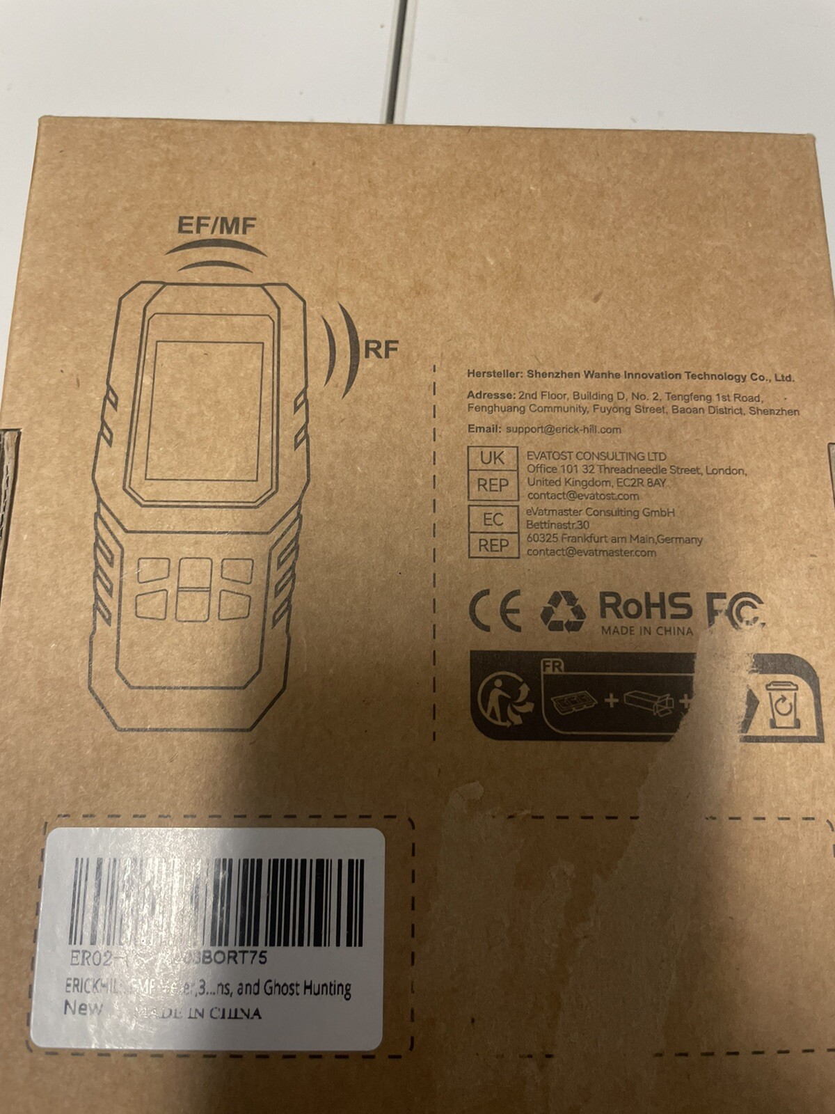 Erickhill ER02 EF/MF/RF Color Screen Display Measurement Rechargeable ...