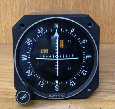 King KI 204 VOR/LOC/CONV & GS Ind. with Fresh Yellow Tag & FAA Form ...