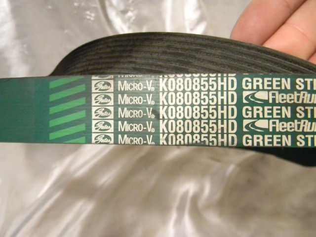Gates Serpentine Belt FleetRunner Micro-V Belt Green Stripe K080855HD ...
