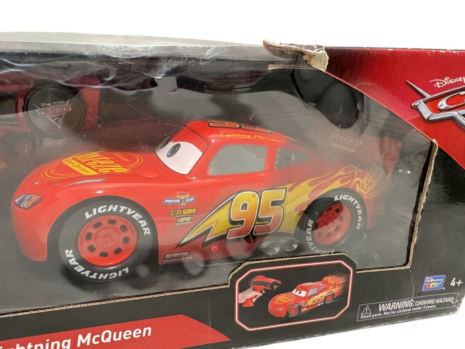 Disney Pixar Cars 3 TURBO Charge Lightning McQueen Radio Control Sealed ...