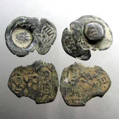 2 COPPER SPANISH PIRATE COBS__Colonial America__ORIGINAL TREASURE COINS ...