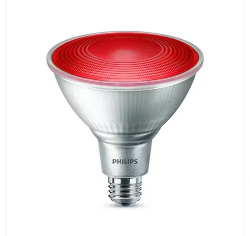 Phillips Red LED PAR38 Party Bulb 13.5PAR38/PER/RED/ND/ULW/G/120V Non ...