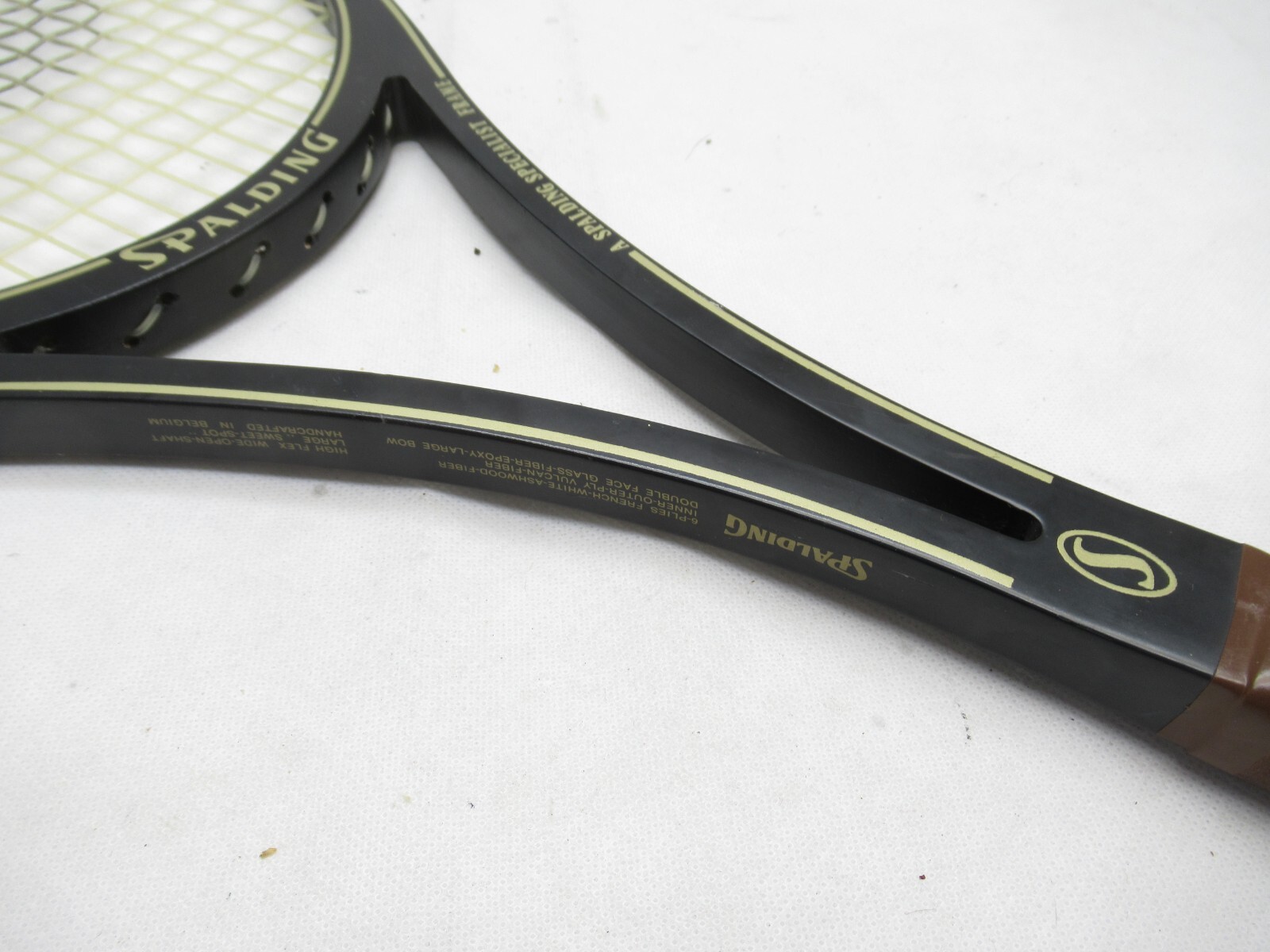 SPALDING "BIG BOW" TENNIS RACQUET (4 3/8) LONG TERM STORAGE. BELGIUM | eBay