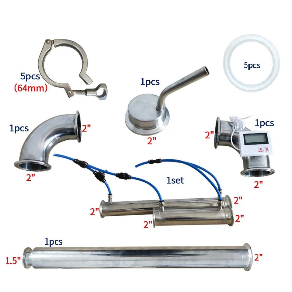 2" Distilling Column 2" Bottom Clamp Brewing Used Distiller Tower ...