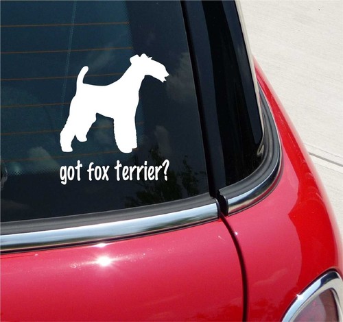 GOT FOX TERRIER? TERRIER SMOOTH WIRE DOG GRAPHIC DECAL STICKER ART CAR ...