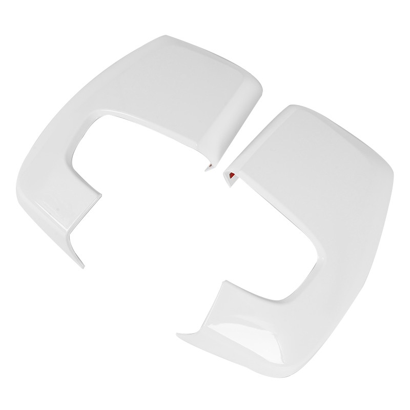 2X GLOSS WHITE WING MIRROR COVER CAPS TRIM FOR FORD TOURNEO TRANSIT ...