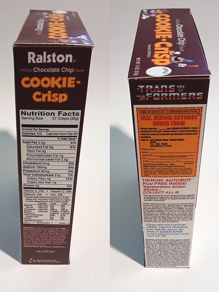 Transformers G1 Cookie Crisp Cereal Custom box | eBay
