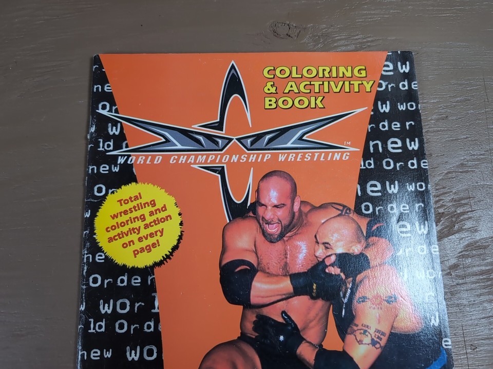 WCW Bill Goldberg & Konan NWO Wrestling Coloring & Activity Book RARE ...