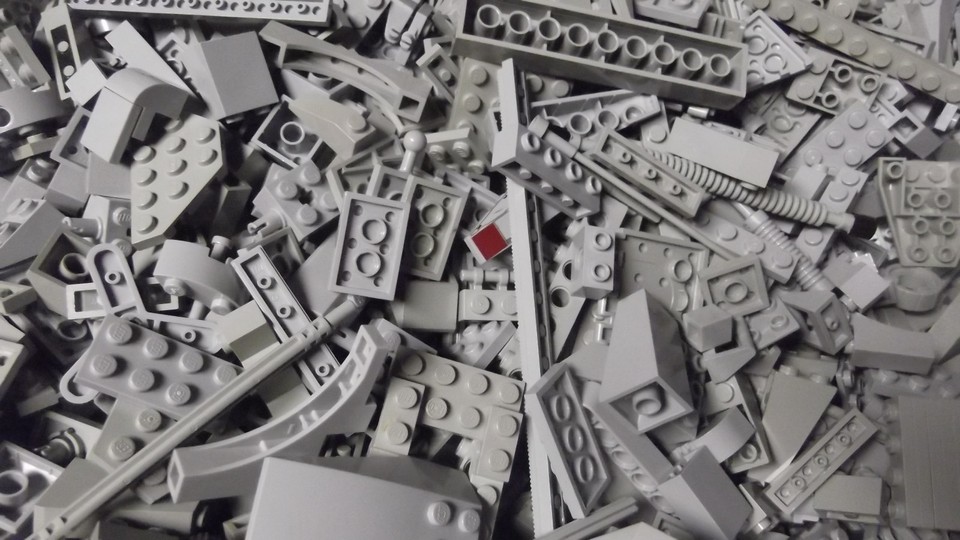 ☀️NEW! 100+ LIGHT GREY GRAY LEGO PIECES FROM HUGE BULK LOT BRICKS PARTS ...