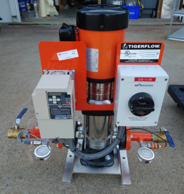 TIGERFLOW CD5-6 VERTICAL MULTISTAGE PUMP SYSTEM with YASKAWA CONTROL & MOTOR | eBay