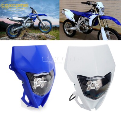 Universal LED Headlight w/ Fairing for Yamaha YZ125 WR250F YZ450 WR450F ...