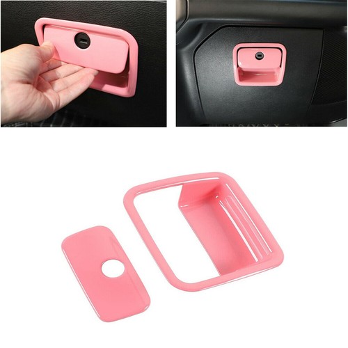 Pink Co-pilot Storage Box Grab Handle Cover Trim For Jeep Wrangler JL ...
