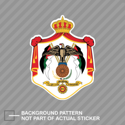 Jordanian Coat of Arms Sticker Decal Vinyl Jordan flag JOR JO | eBay