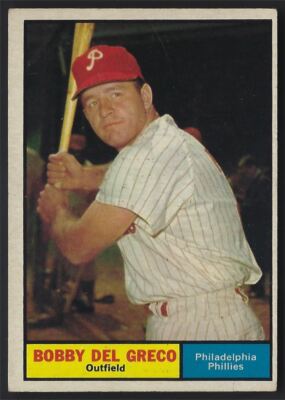 1961 Topps Bobby Del Greco | Philadelphia Phillies #154 | eBay