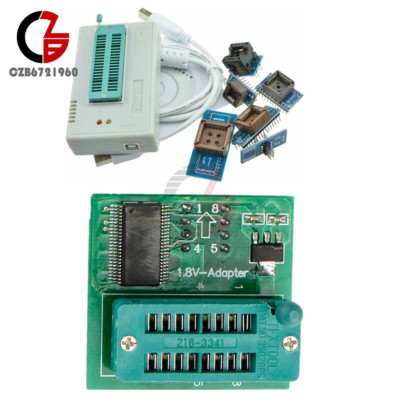 1.8V Adapter TL866II Plus Programmer USB EPROM FLASH BIOS 6 Adapters ...