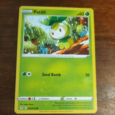 Petilil 009/203 Common | SWSH: Evolving Skies | Pokemon Card | eBay ...