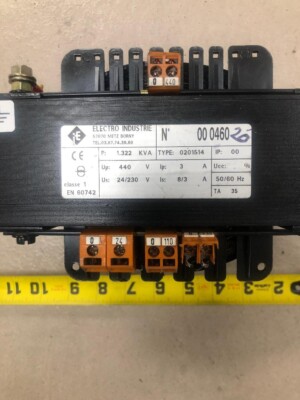 CNC/EDM power transformer Siemens 1.322kva, 1ph 440 input, 24/110/230 output | eBay