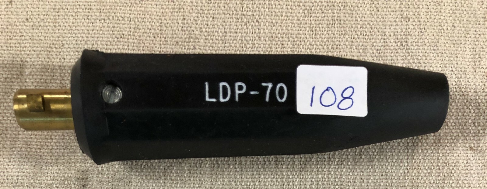 Lenco Ldp-70 Male Dinse Plug 70mm Black Fits 1/0 Thru 2/0 Pair Miller ...