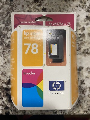 HP 78 Tri-color Cartridge Expired Sealed Hewlett Packard Printer Ink ...