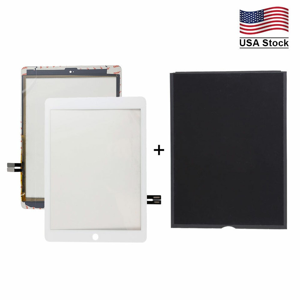 For iPad 6th 9.7" 2018 A1893/A1954 LCD Display Touch Screen Replacement ...