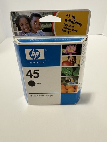 Genuine HP 45 Black Inkjet Print Cartridge Ink exp 07/2008. Sealed. | eBay