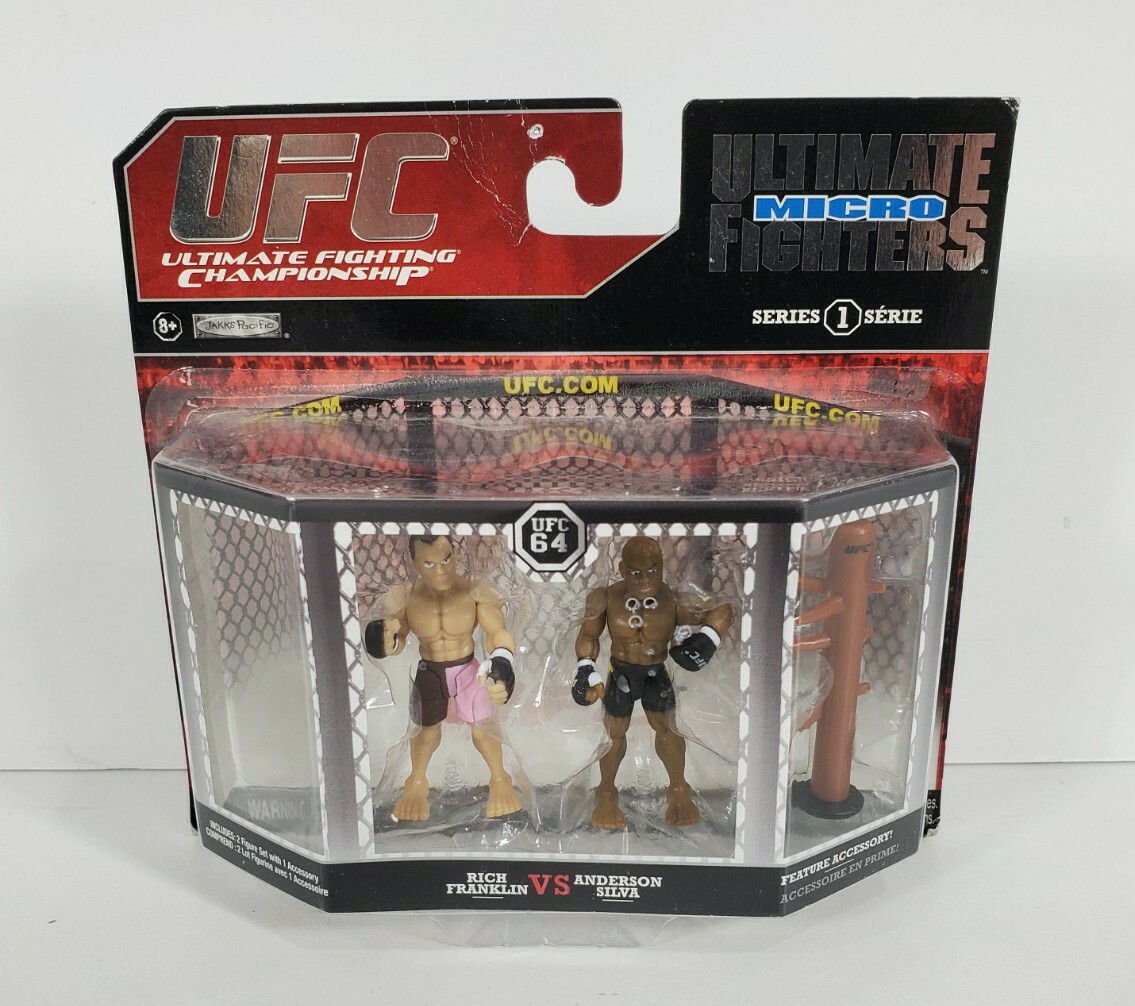 Ultimate Micro Fighters Franklin VS Silva UFC 64 Series 1 Jakks Pacific ...
