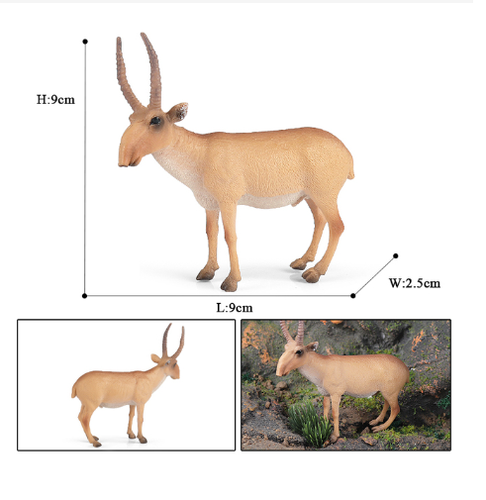 9cm Mini Saiga Antelope PVC Toy Wild Animal Figure Doll Kids Gift | eBay