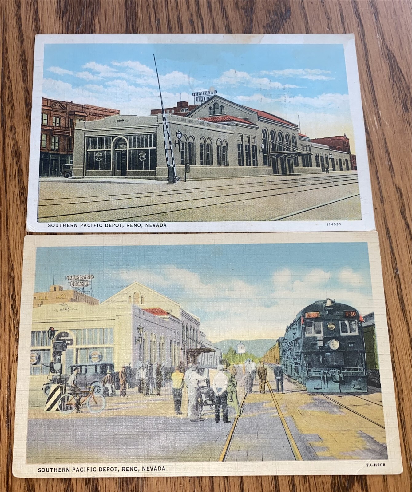 2 Vintage Reno Nevada Southern Pacific Railroad Depot Postcards | eBay