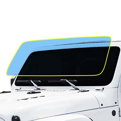 Pre Cut Front Windshield Protection Clear Bra Film Fits Jeep Wrangler ...
