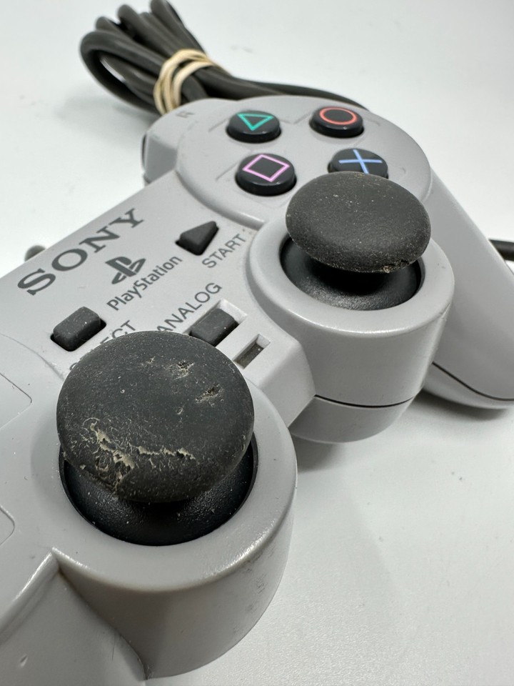 Sony PlayStation 1 PS1 DualShock Wired Controller Gray - TESTED and ...