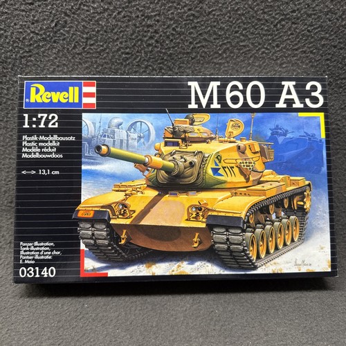 Revell 03140 1:72 M60 A3 Tank Military Plastic Model Kit Boxed Factory ...