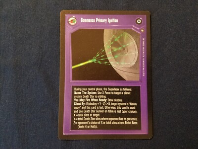 Star Wars CCG A New Hope Limited Commence Primary Ignition | eBay