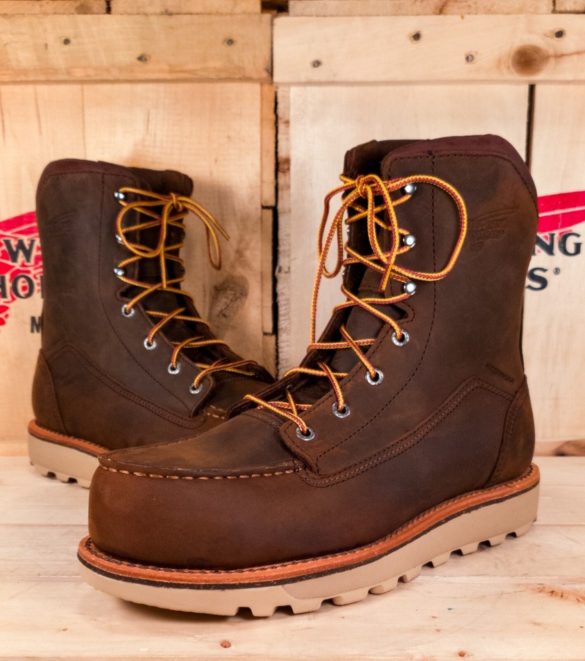 Red Wing 2442 Waterproof Boots (Non-Metallic Safety Toe) | eBay