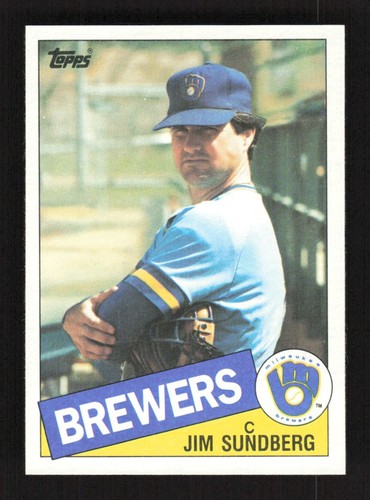 1985 Topps Baseball Jim Sundberg #446 Milwaukee Brewers | eBay