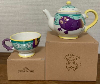 Pokemon Cafe Limited Pokemon Polteageist TeaPot & Sinistea Tea Cup Set ...