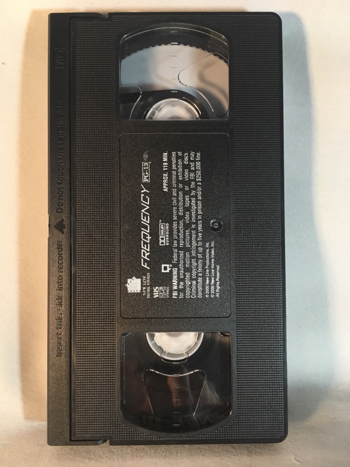 Frequency VHS Tape Dennis Quaid Jim Caviezel 794043505737| eBay