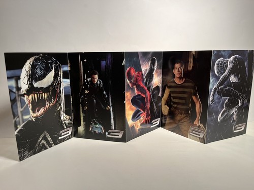 2007 Spider-Man 3 Postcard 5 Lot Venom Sandman Green Goblin Black Suit ...