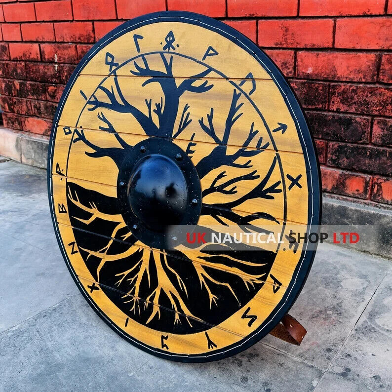 Viking Shield Yggdrasil - Authentic Battleworn Viking Shield ...